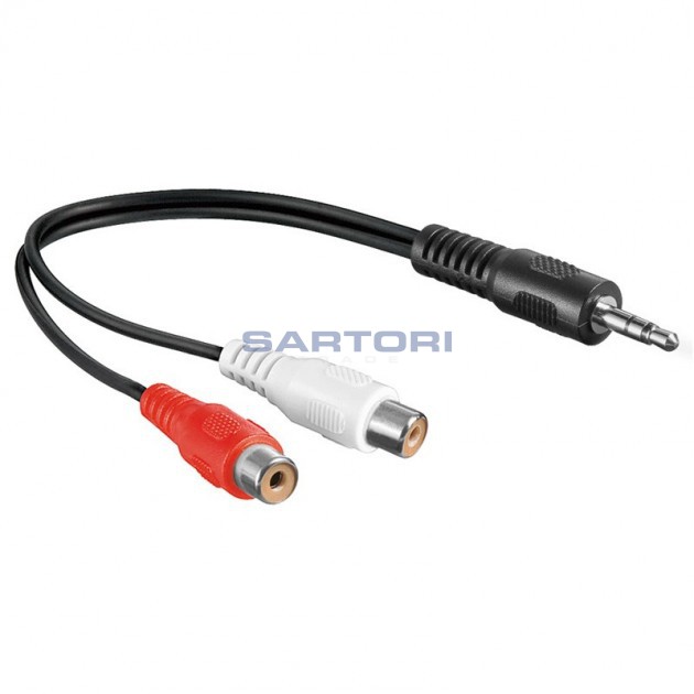 ADATTATORE AUDIO RCA - JACK 3,5MM