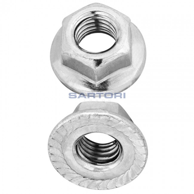 DADO ZINCATO ELETTROLITICAMENTE FLANGIATO