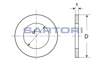 RONDELLA PIANA M16 ZINCATA ELETTROLITICAMENTE